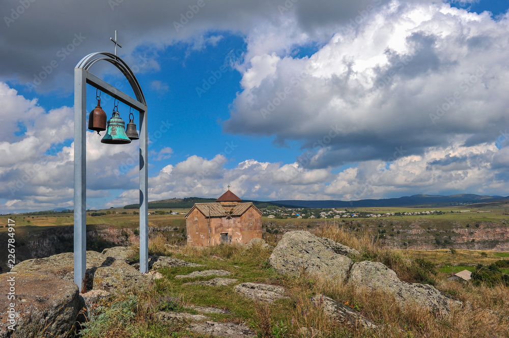 Bells on a background of St. George's Dome Church located above the ...
