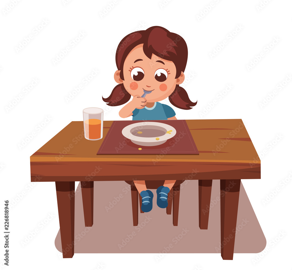Empty Plate Of Food Cartoon