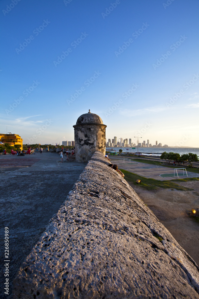 Cartagena, a beautiful historic city on the Caribbean coast of Colombia ...