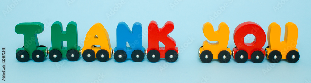 Words kids zone made of letters train alphabet. Bright colors of red ...