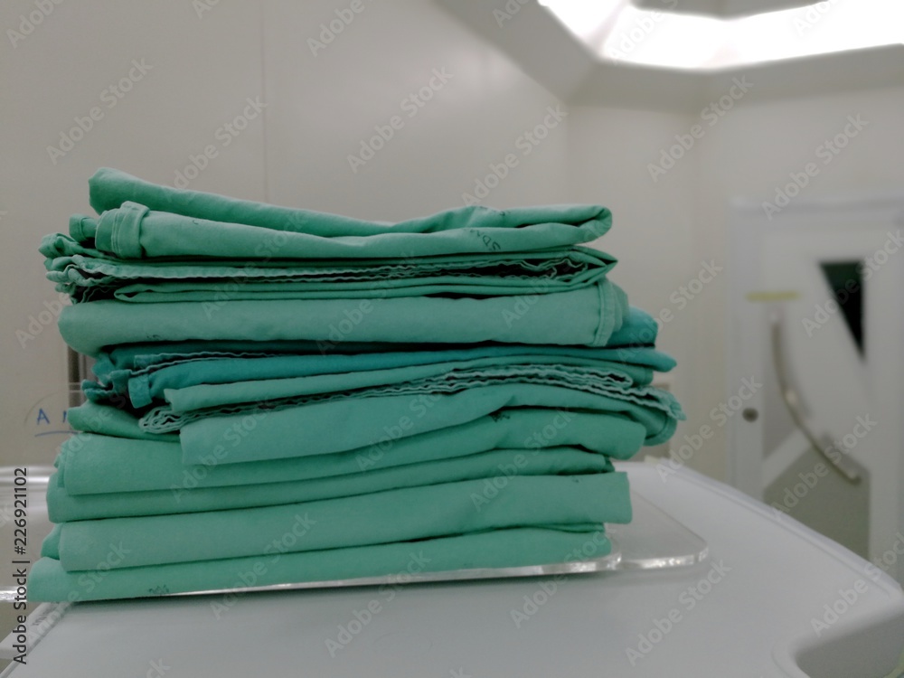 Fold Gown in Operating Room at Hospital Stock Photo | Adobe Stock