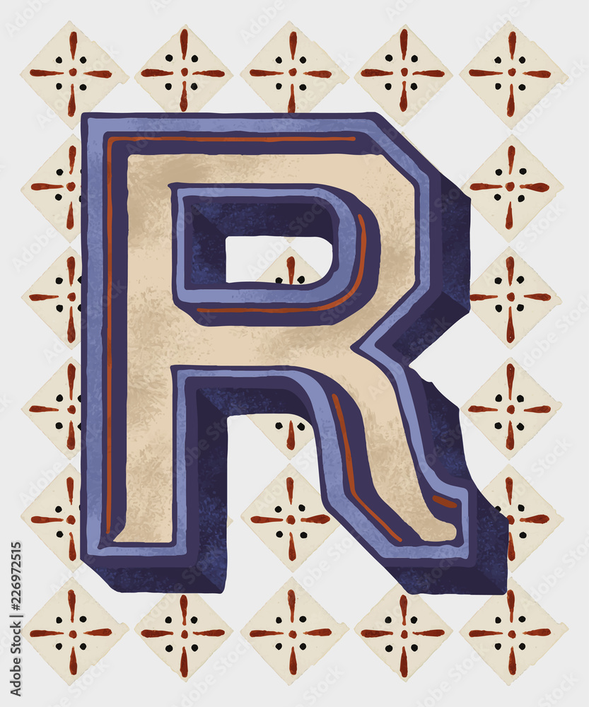 English alphabet letter R icon isolated Stock Vector | Adobe Stock