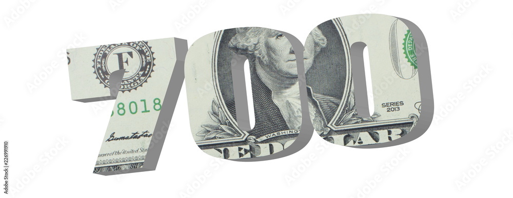 700 3d render illustration American dollar banknotes. Money texture ...