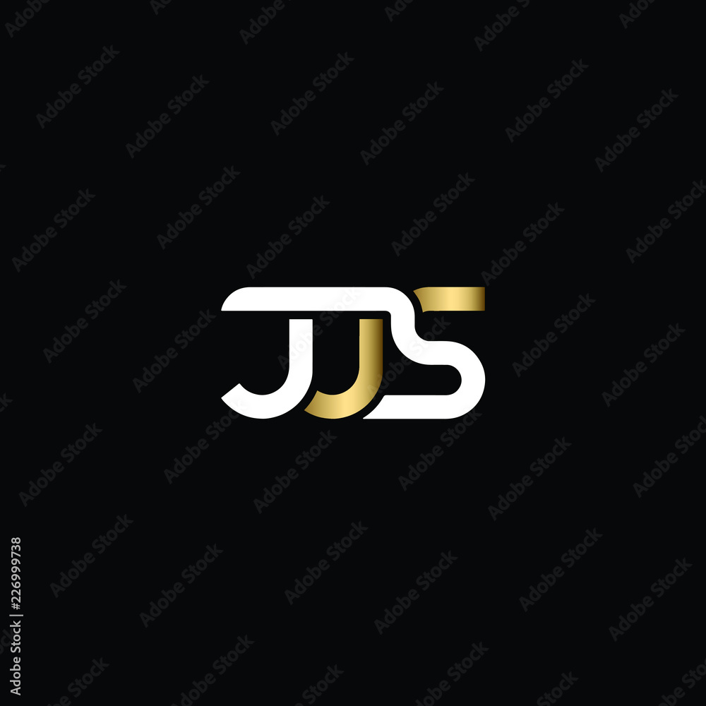 Minimal Solid Letter JJS Logo Design Using Letters J S In Vector Format ...