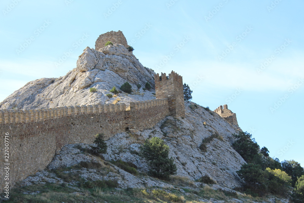 fortress, crimea, Sudak, attraction, Genoese, architecture, landscape ...