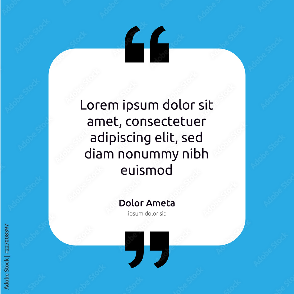 Remark quote text box poster template concept. blank empty frame ...