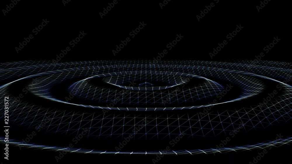 Animation of seismic energy wave pattern with earthquake ripple effect ...