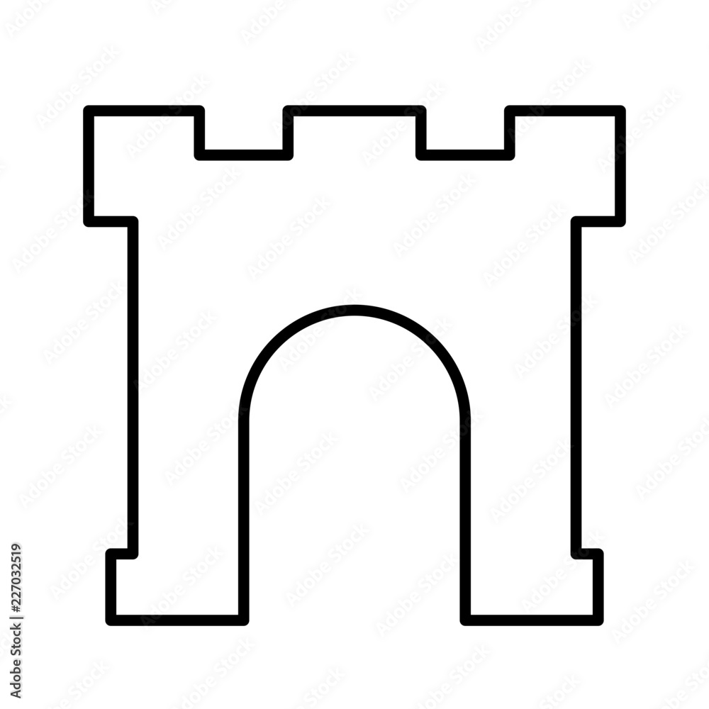 archway city town map locations vector icon Stock Vector | Adobe Stock