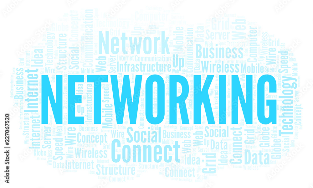 Networking word cloud. Stock Illustration | Adobe Stock