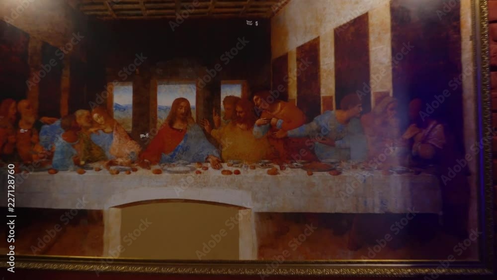 Leonardo da Vinci invention models and the Last Supper picture ...