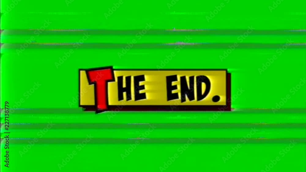 Vídeo do Stock: Analog VHS tape distortion: a comic strip yellow box ...