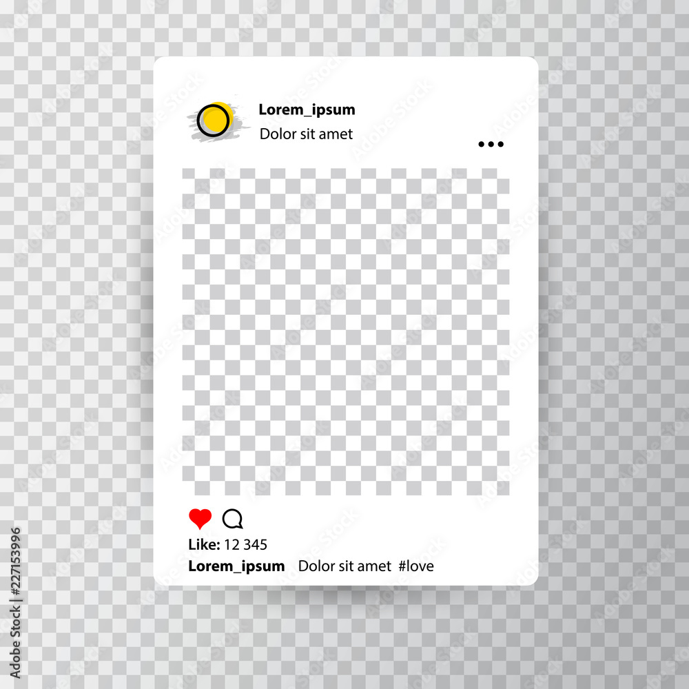 Trendy editable template for instagram stories on a transparent ...