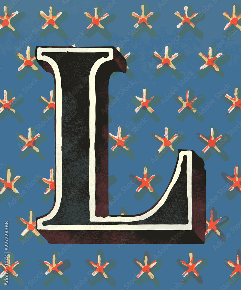 English alphabet letter L icon isolated Stock Vector | Adobe Stock