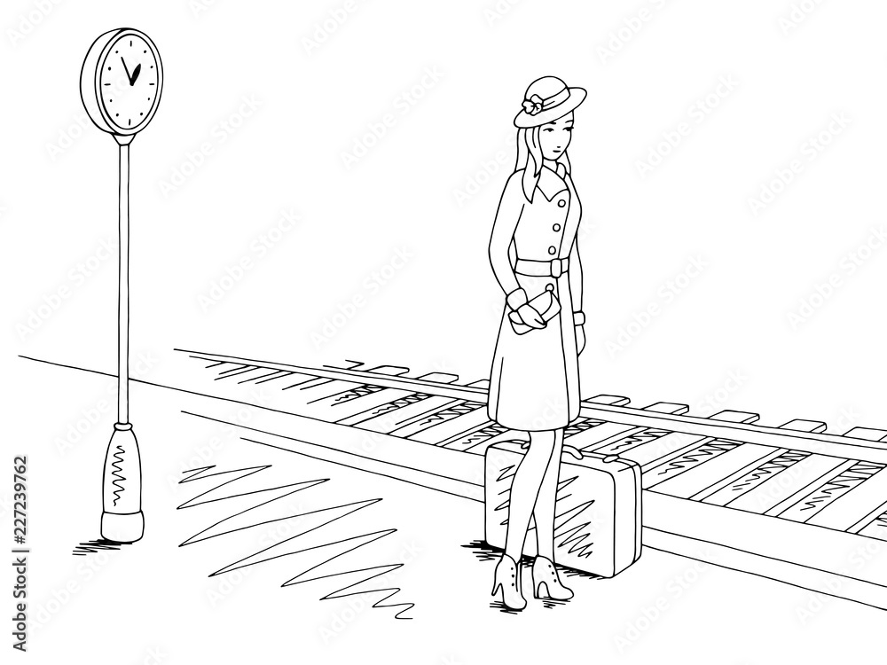 Train Station Platform Drawing