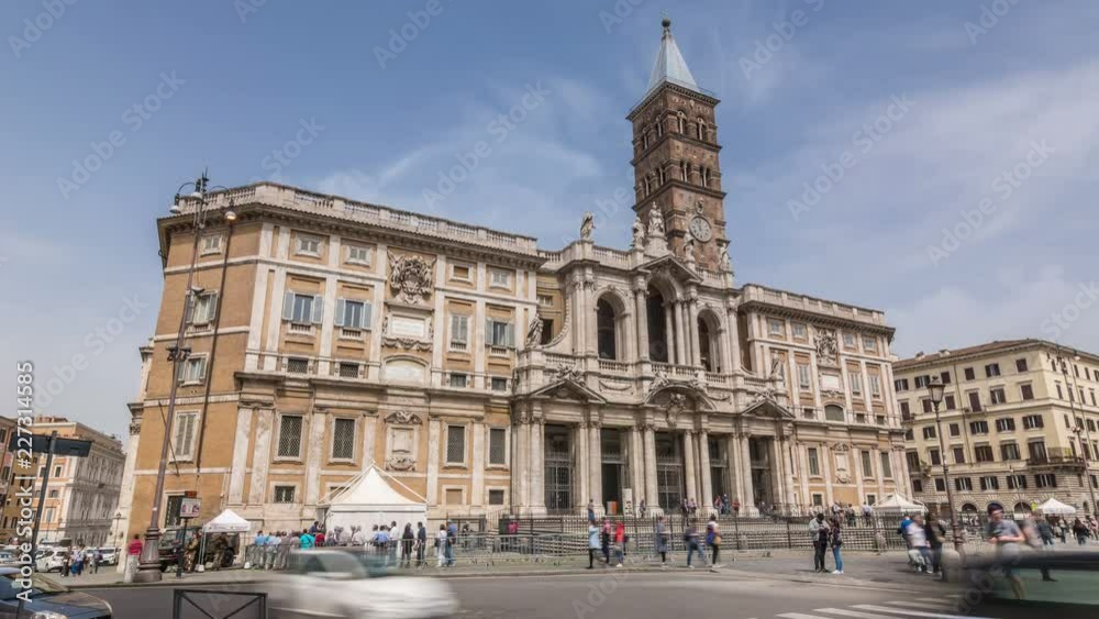 The Basilica di Santa Maria Maggiore, a Papal major basilica and the ...