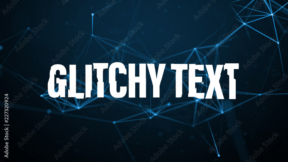 Fragmented Hi Tech Title Stock Template | Adobe Stock