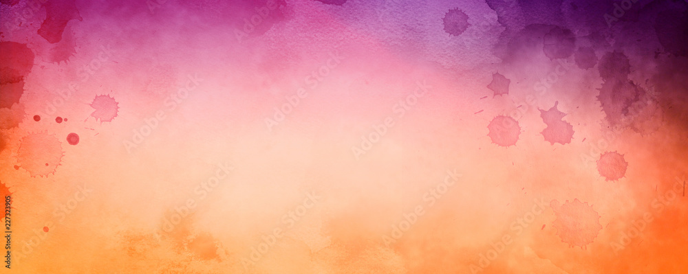 watercolor background design with paint spatter drips and drops on ...