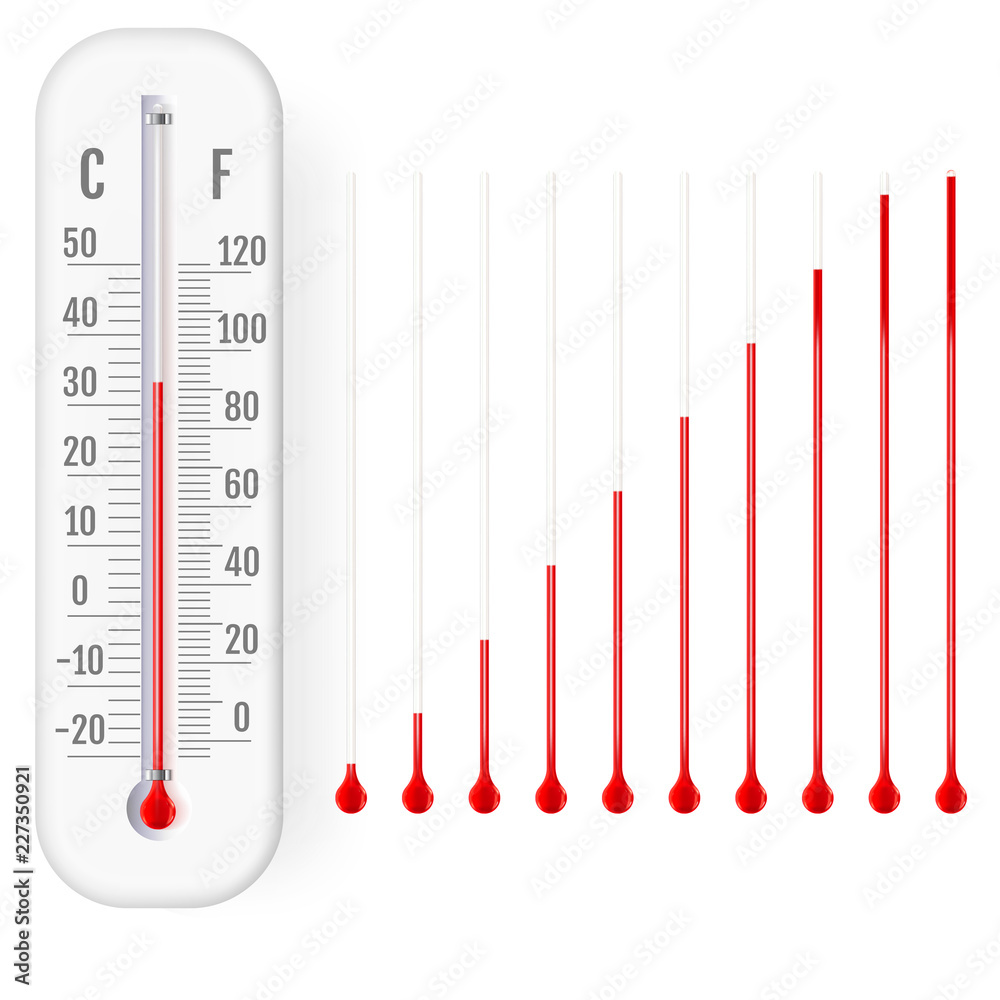Classic outdoor and indoor celsius and fahrenheit alcohol ethanol red ...