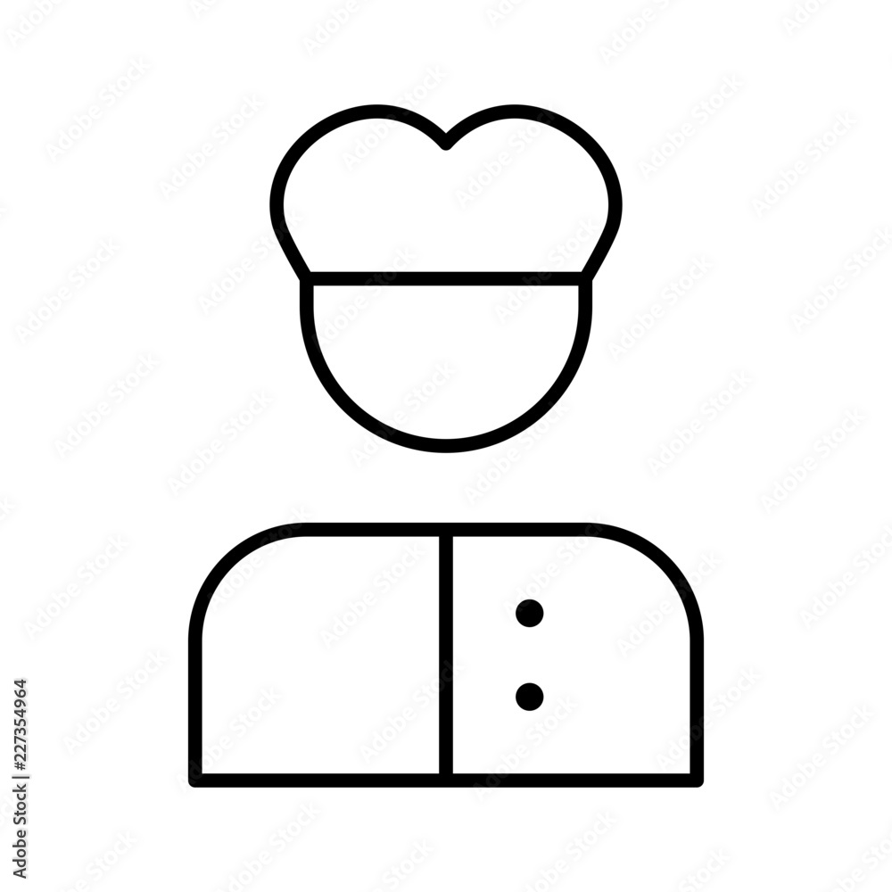 Cook Chef Food Restaurant Bar Diner Drink vector icon Stock Vector ...