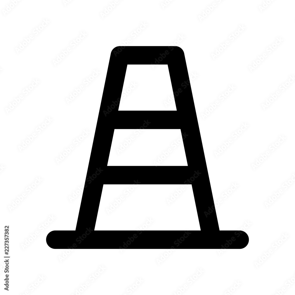 cone pin lot city town map locations vector icon Stock Vector | Adobe Stock