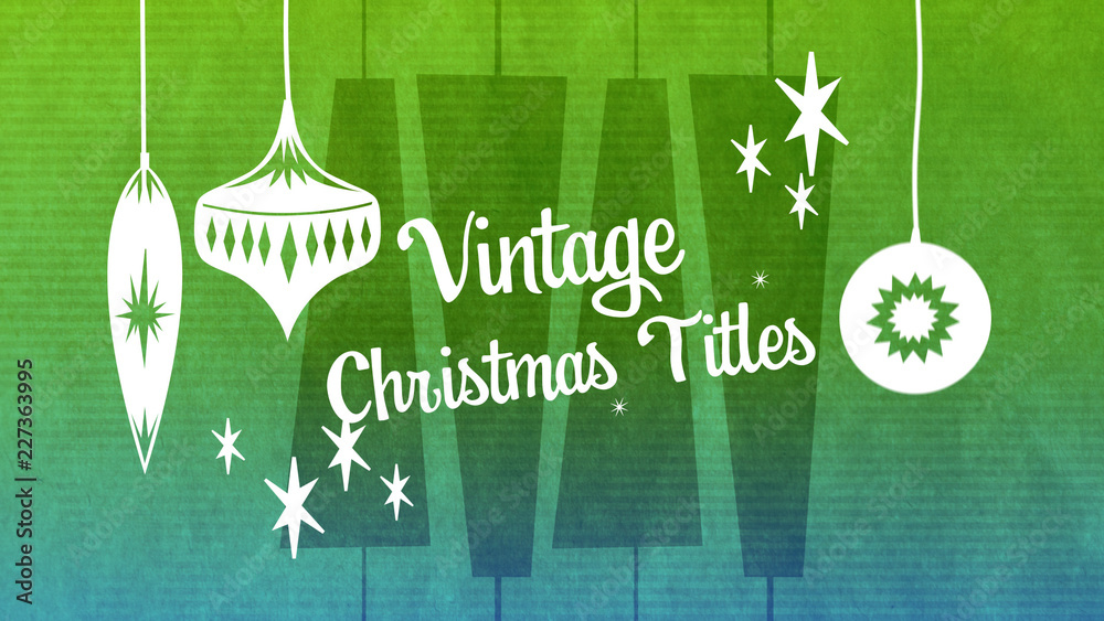 Vintage Christmas Titles Stock Template | Adobe Stock