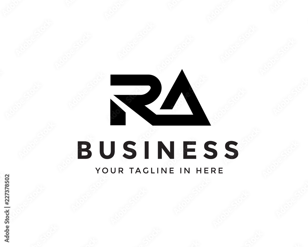 sport RA logo design Stock Vector | Adobe Stock