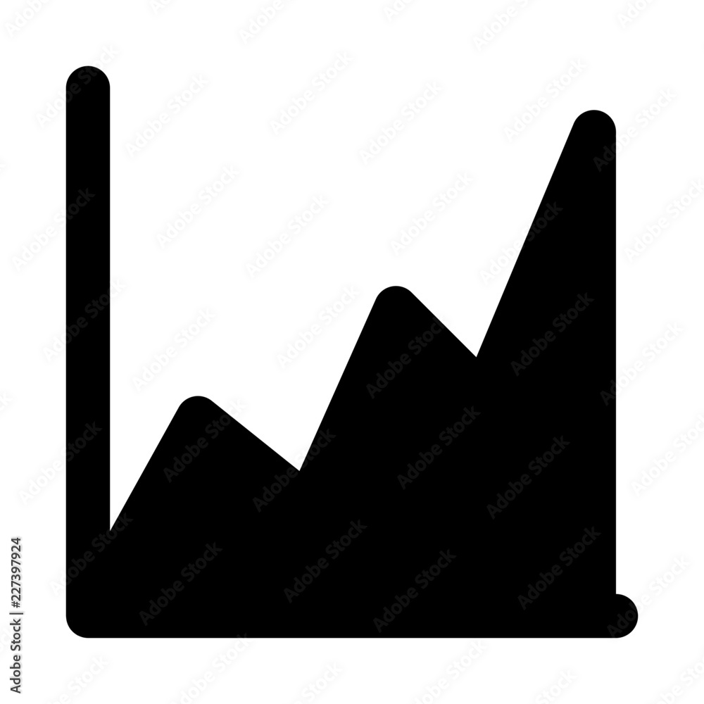 chart finance money cash bank vector icon Stock Vector | Adobe Stock