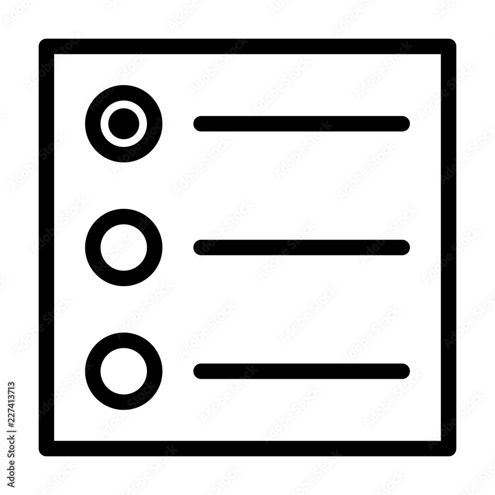 Radiobutton Interface App Gui Software Buttons vector icon Stock Vector ...