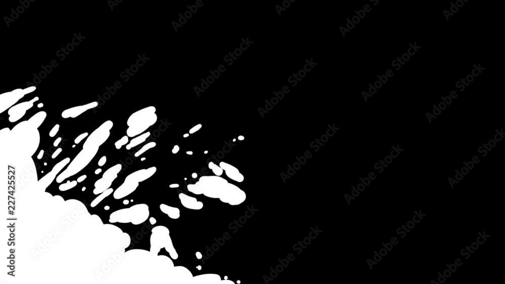 5 snow transitions frame-by-frame animation on a transparent background ...