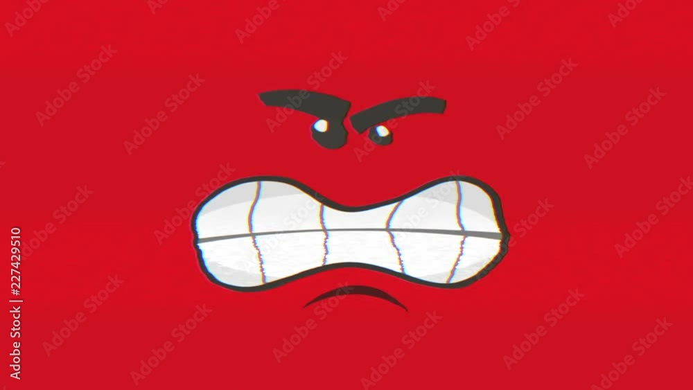 4k Cartoon Angry Character Background/ Animation of a funny cartoon ...