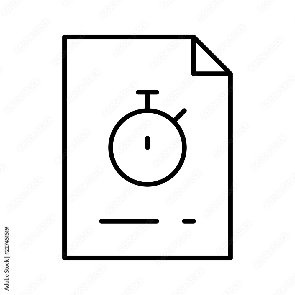 Timesheets Management Timer Documentation Tracking Timetracking vector ...