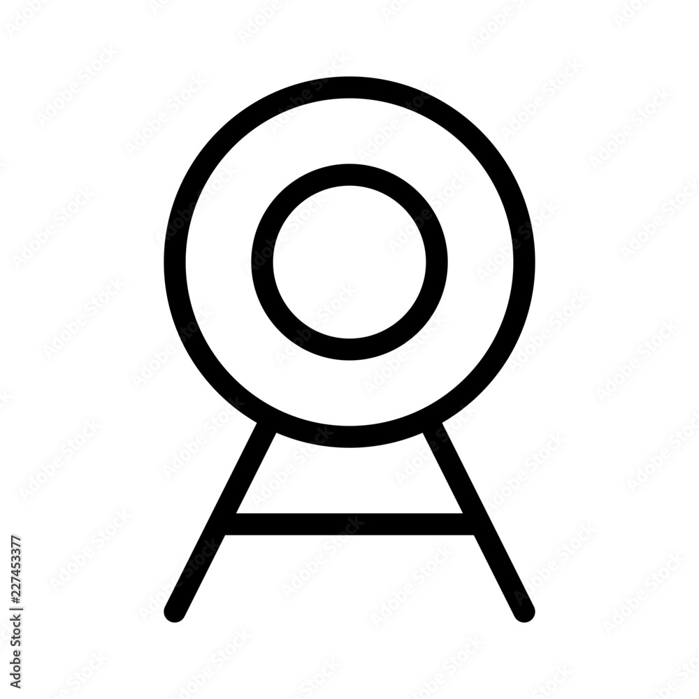 Target Project Management Business Office Working vector icon Stock ...