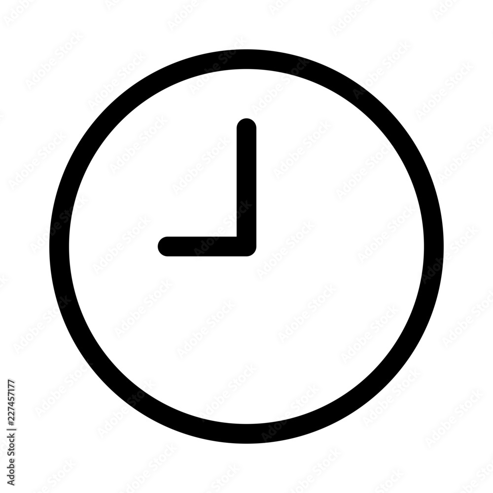 time clock timer gui web vector icon Stock Vector | Adobe Stock