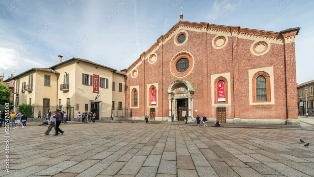 Santa Maria delle grazie (Holy Mary of Grace), a church in Milan, Italy ...