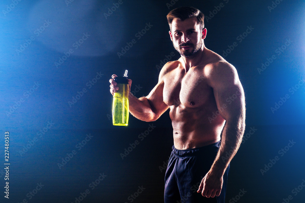 Fotografia do Stock: Muscular fitness man antique statue perfect ...