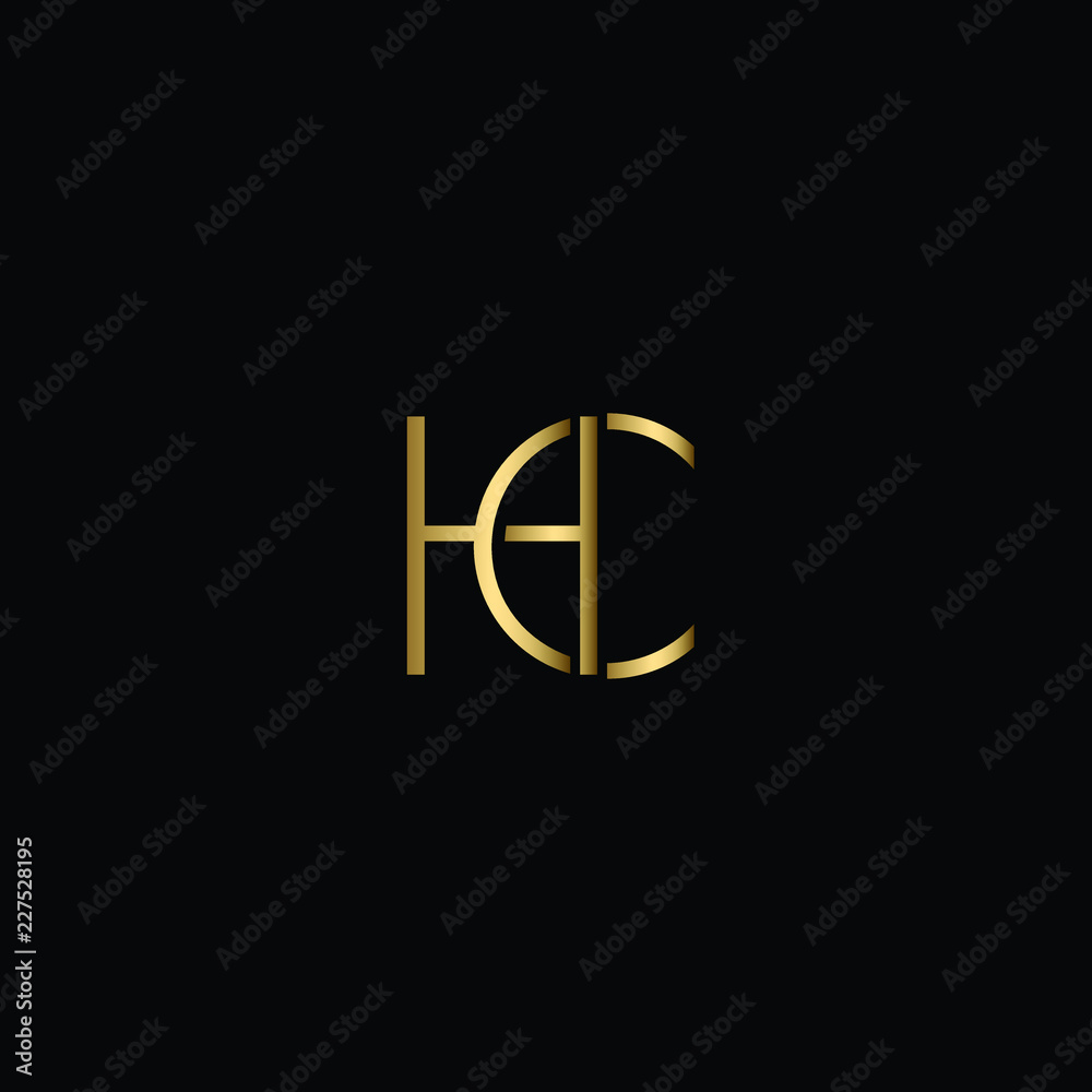 Vektorová grafika „Letter HC Logo Design, Creative Minimal HC Logo ... Vektorová grafika „Letter HC Logo Design, Creative Minimal HC Logo ...