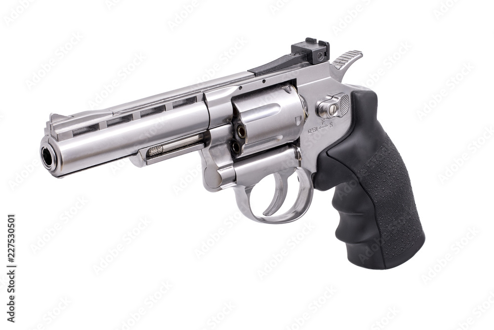 Revolver isolated on white background Stock Photo | Adobe Stock