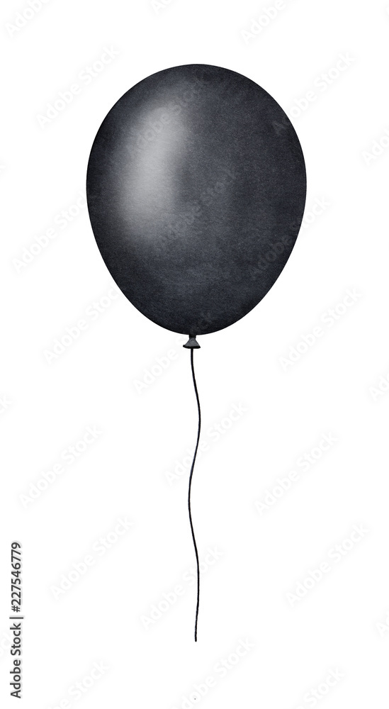 Single Balloon Clipart Black And White
