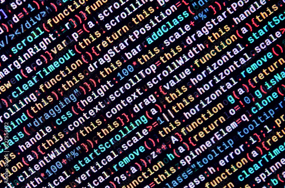Javascript functions, variables, objects. Monitor closeup of function ...