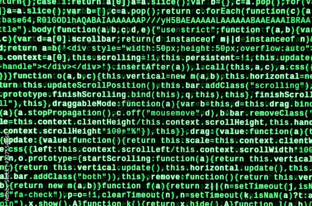 Javascript functions, variables, objects. Monitor closeup of function ...