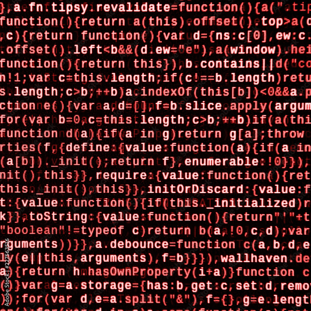 Big data and Internet of things trend. IT specialist workplace. Website ...