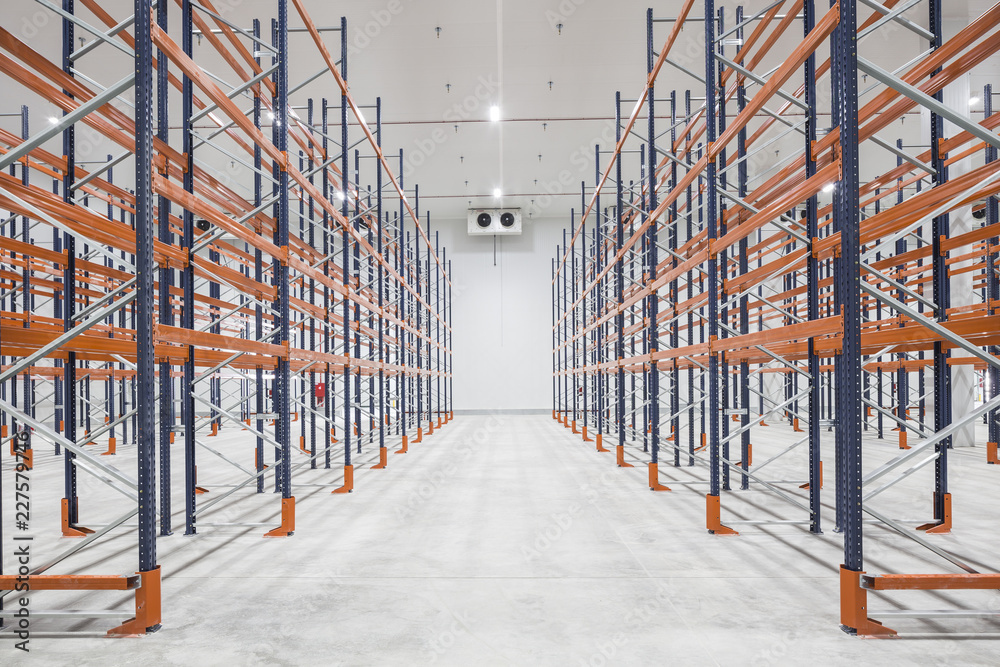 New empty industrial warehouse Stock Photo | Adobe Stock