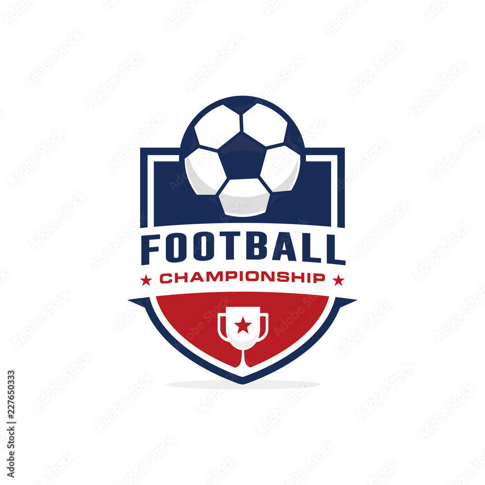 Football soccer logo template Stock Vector | Adobe Stock