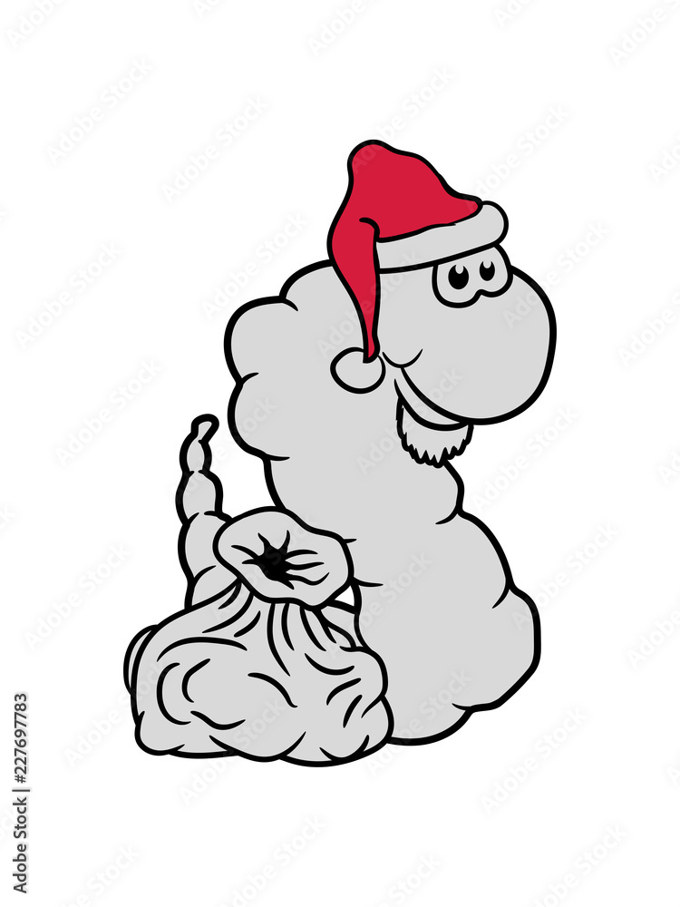 weihnachten winter weihnachtsmann nikolaus sack geschenke santa claus ...