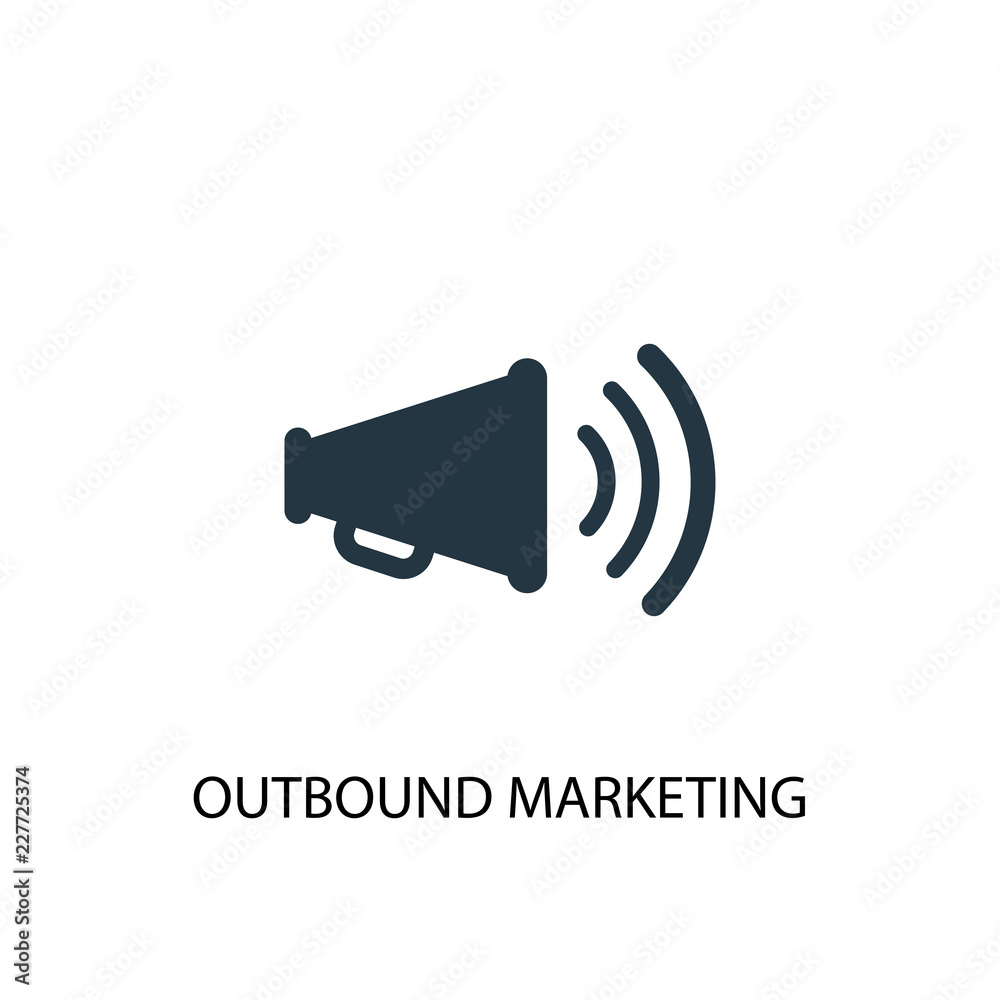 outbound marketing icon. Simple element illustration. outbound ...