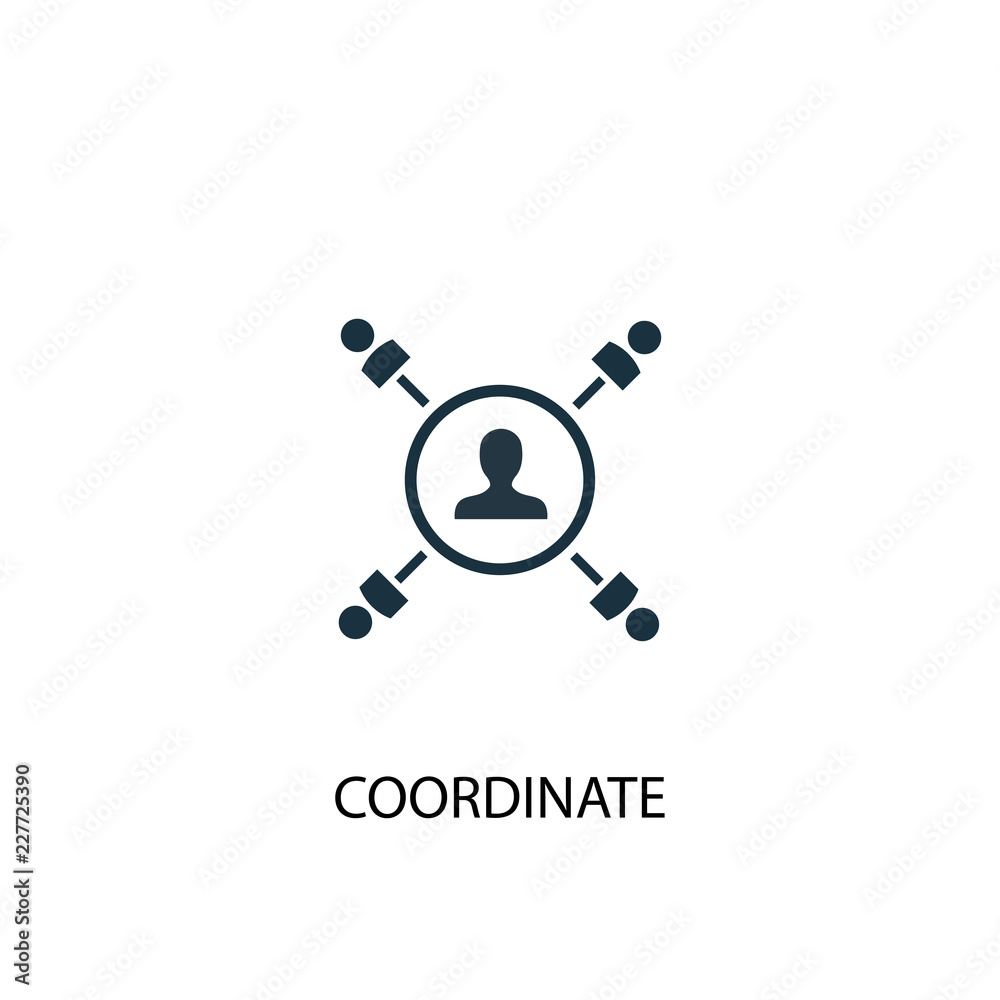 Vecteur Stock coordinate icon. Simple element illustration. coordinate ...