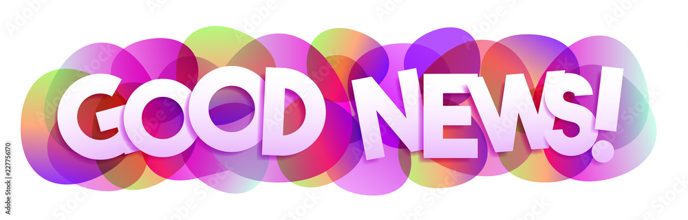 Good news! vector banner Stock Vector | Adobe Stock