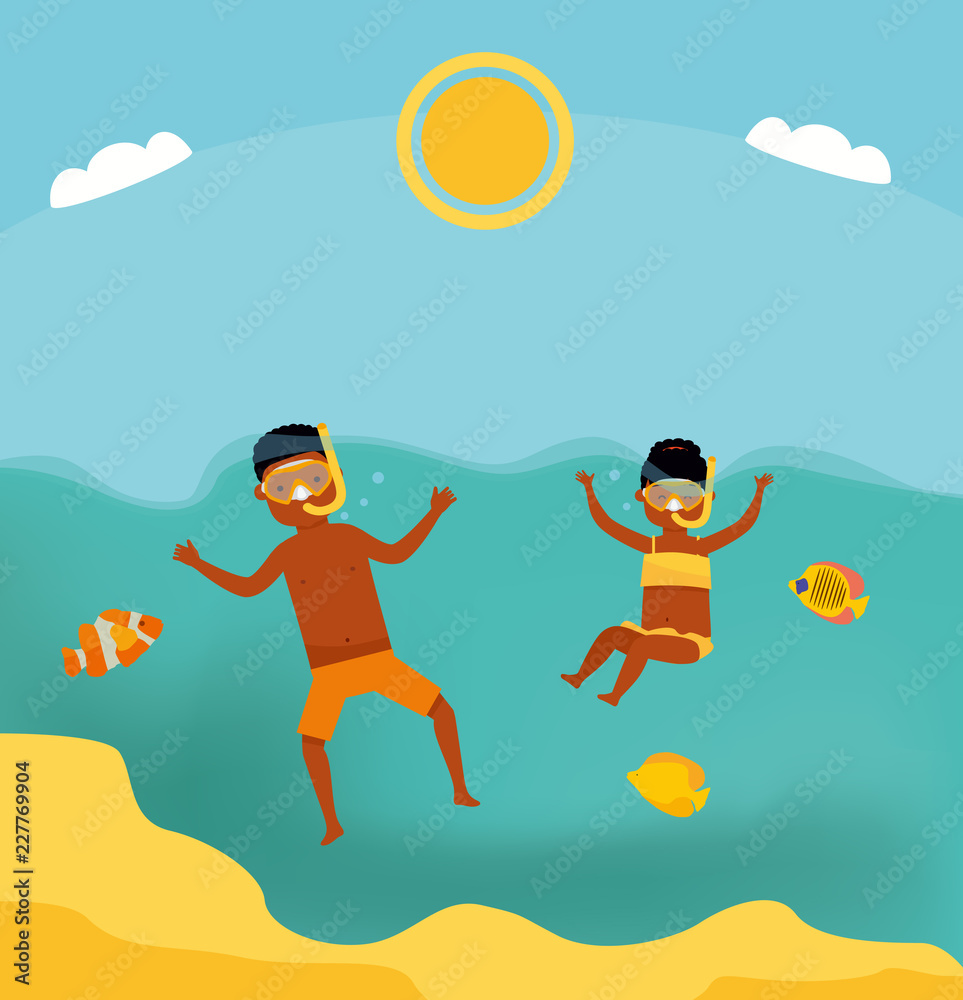 Shallow Water Cartoon