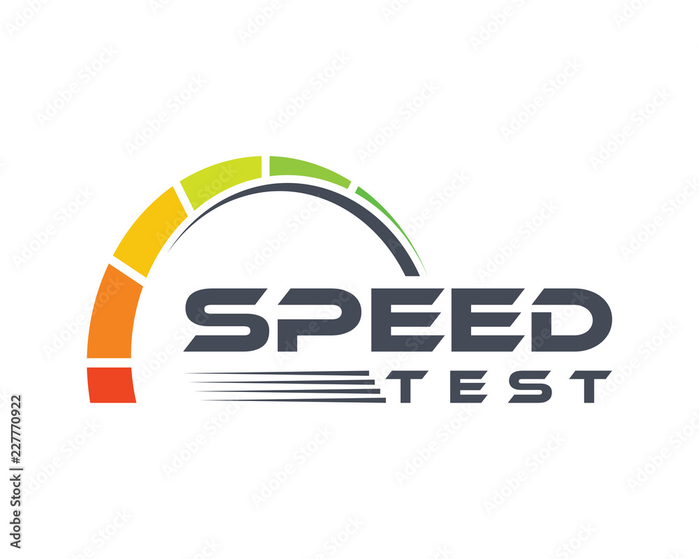 Vector Speed Test Speedometer Car Sign Symbol Icon Modern Logo Template ...