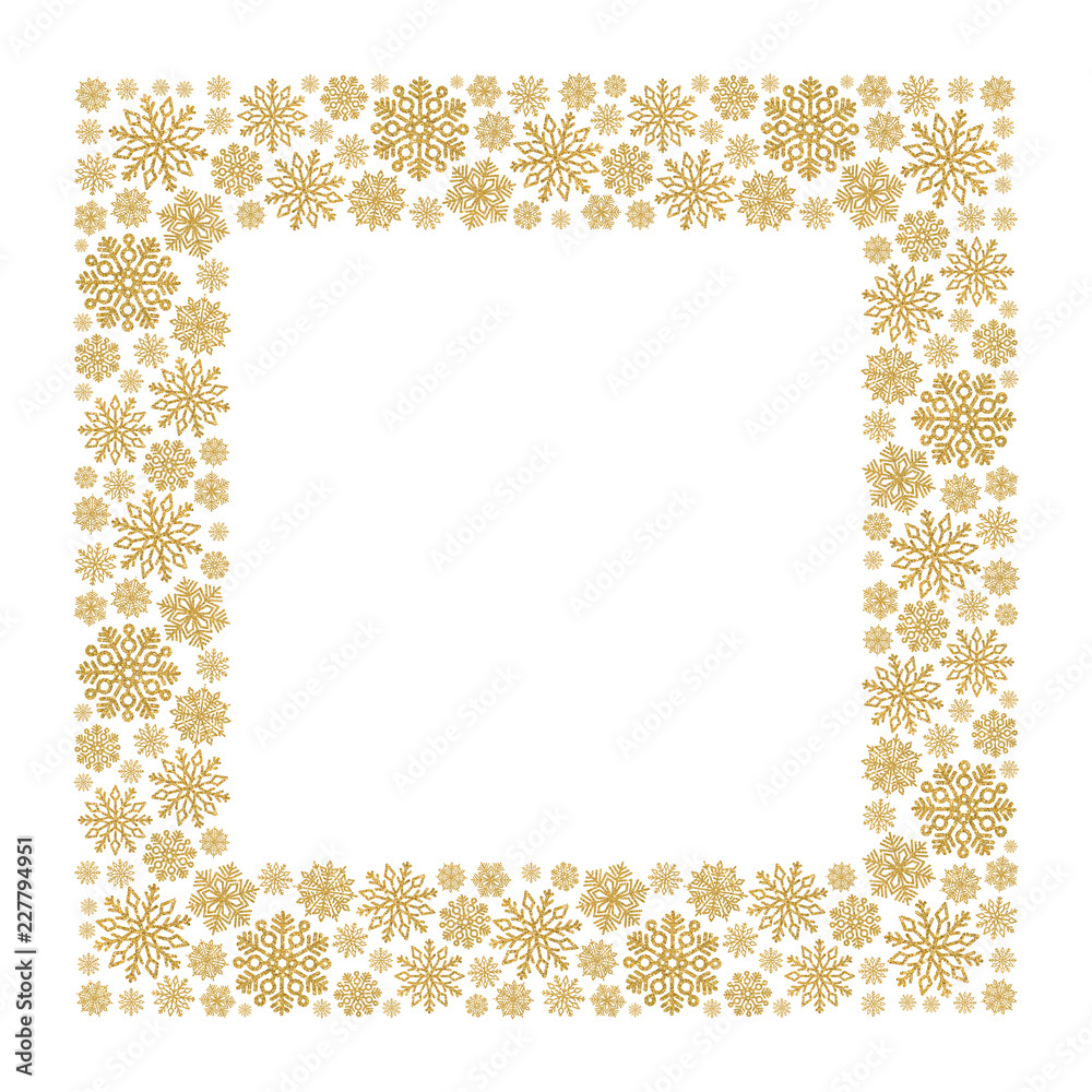 Gold Christmas Border